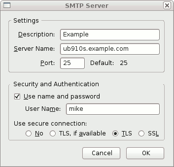 Postfix Mail Server Tutorial: Thunderbird the Secure Client with TLS, SMTP AUTH and Dovecot