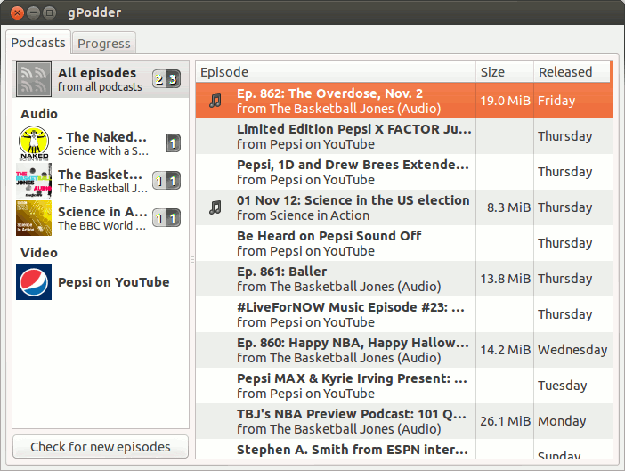 Linux Podcast Clients